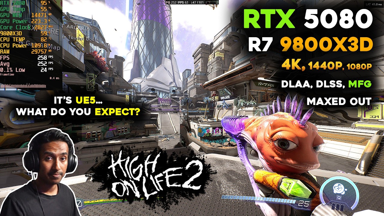High on Life 2 on RTX 5080 - Maxed Out | 4K, 1440p, 1080p - YouTube