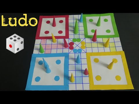 How to make ludo at home | DIY ludo board, Tokens | Make ludo tokens ...