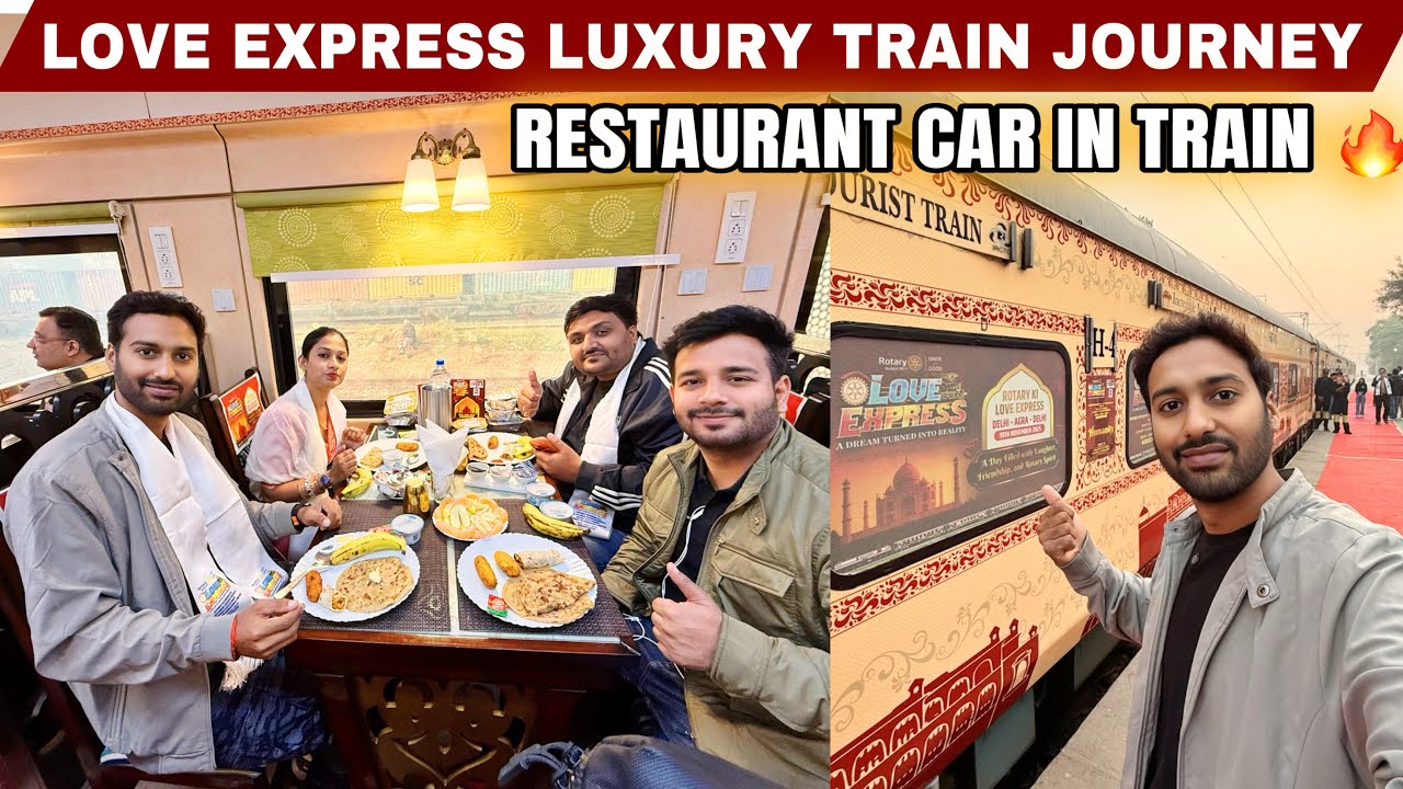 LOVE EXPRESS - Luxury Train Journey with OnBoard Restaurant Car - YouTube