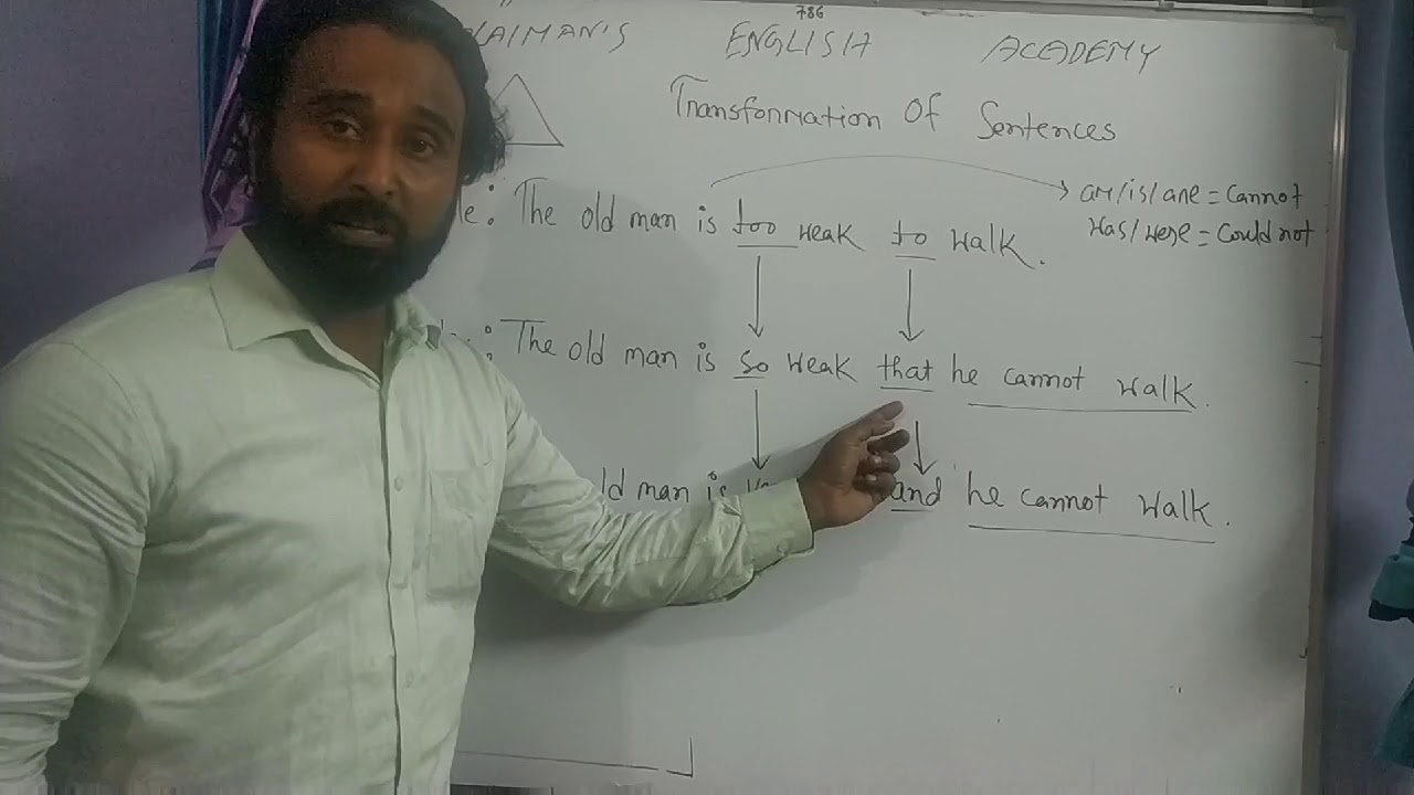 Transformation of sentences (Simple-Complex-Compound) - YouTube