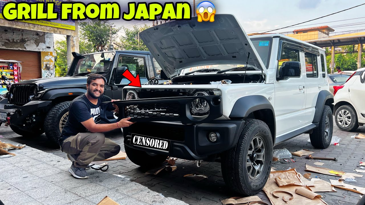 Japanese Grill completely changed Jimny look | Imported accessories for ...