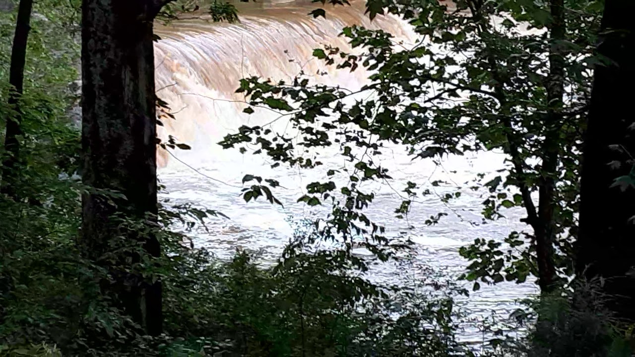 AN EXTREMELY FLOODED CEDAR FALLS PARK( IT'S CLOSED!)IN FORK SHOALS SC ...
