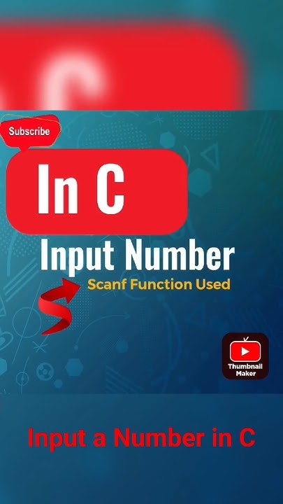 Input a Number in C Programming|| #shorts #c_programming_for_beginners - YouTube