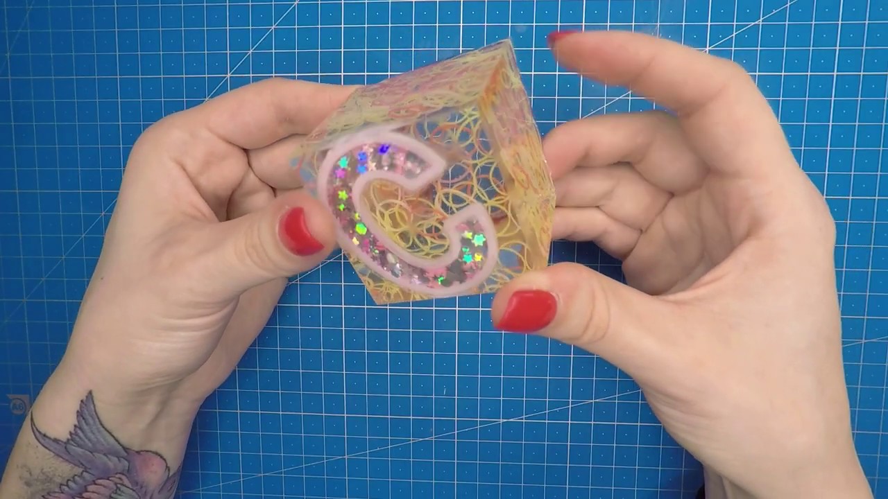 Letter "С" epoxy resin DIY ideas - YouTube