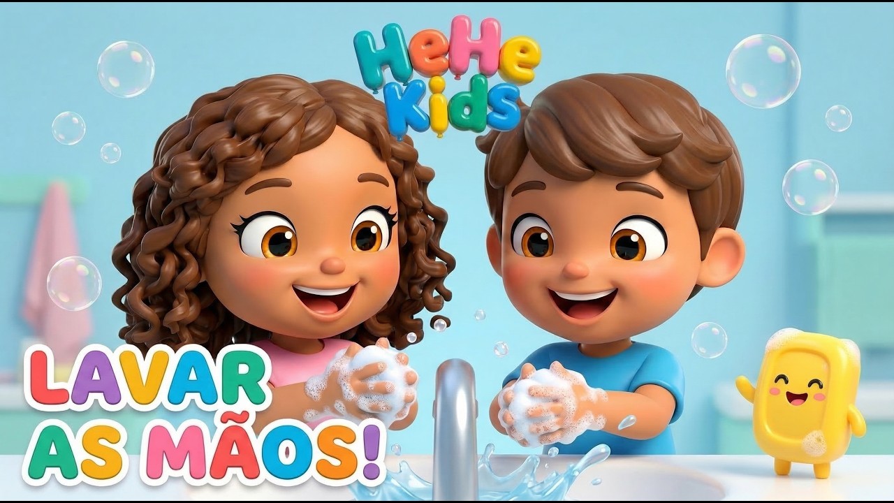 🎵 Lavar as Mãos 🫧 | Música Infantil Educativa | HeHe Kids - YouTube