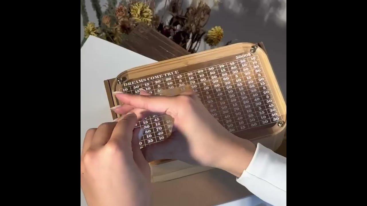 Бамбуковая Копилка на 5 000$- Многоразовая и Стильная Копилка для ...