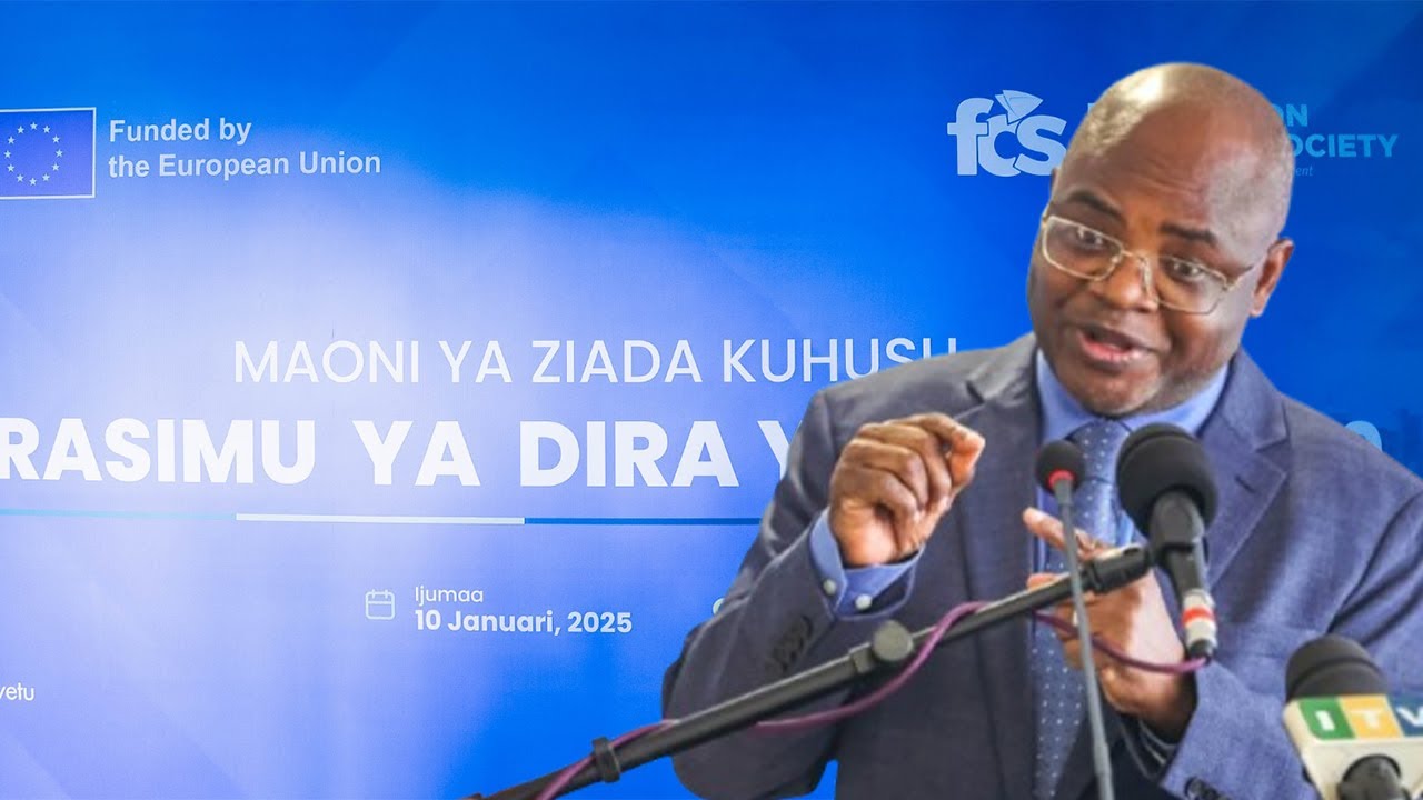 🔴Live: MKUTANO WA ASASI ZA KIRAIA KUHAKIKI RASIMU YA DIRA YA TAIFA YA ...