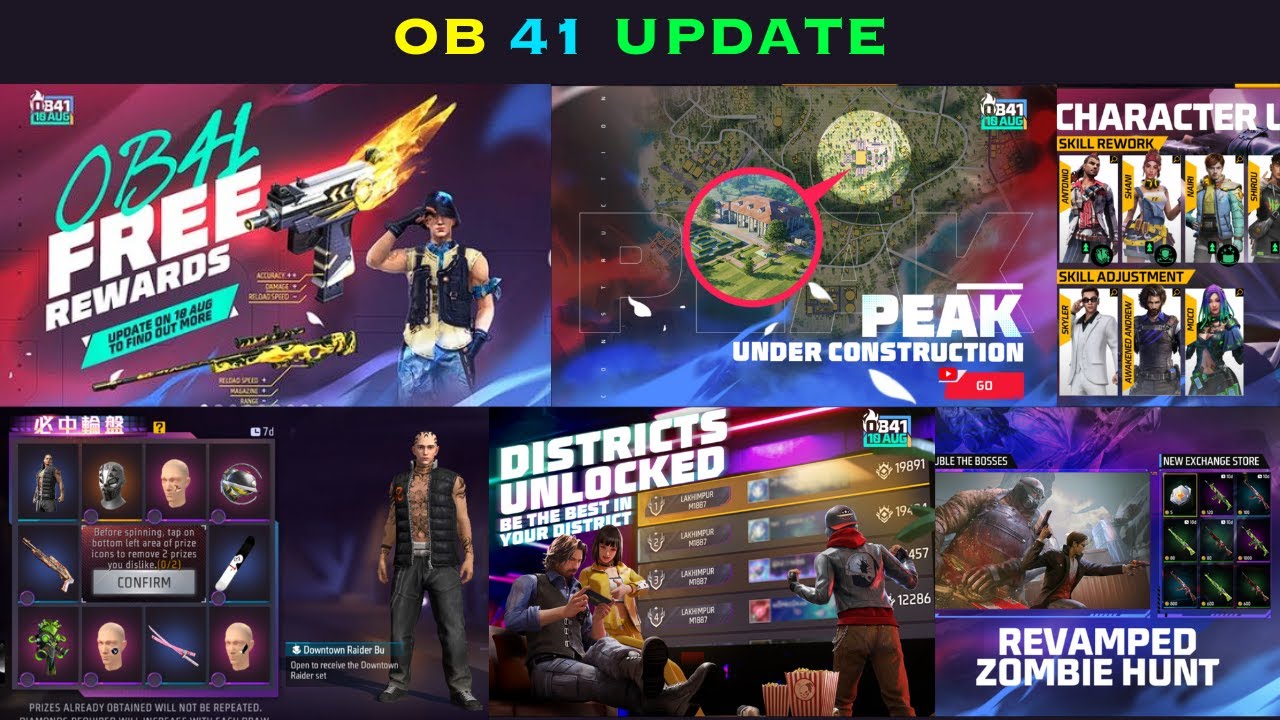 OB 41 UPDATE | OB 41 UPCOMING UPDATE FREE | FIRE UPCOMING UPDATE | FF ...