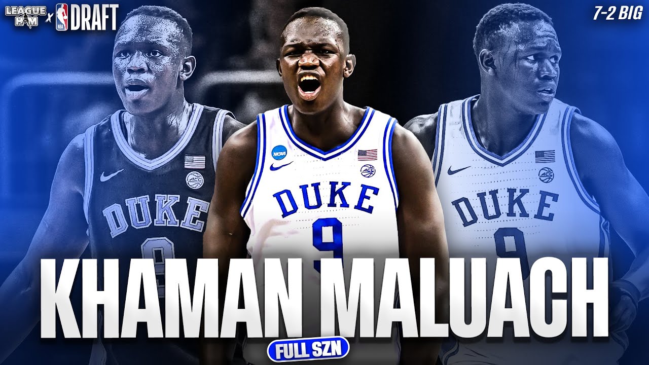 Khaman Maluach Full Duke Season Highlights | Phoenix Suns No. 10 pick ...