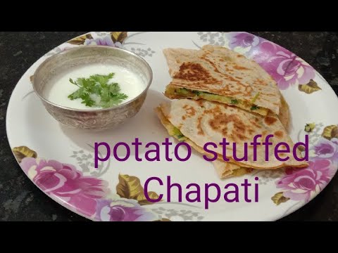 potato stuffed chapati - YouTube