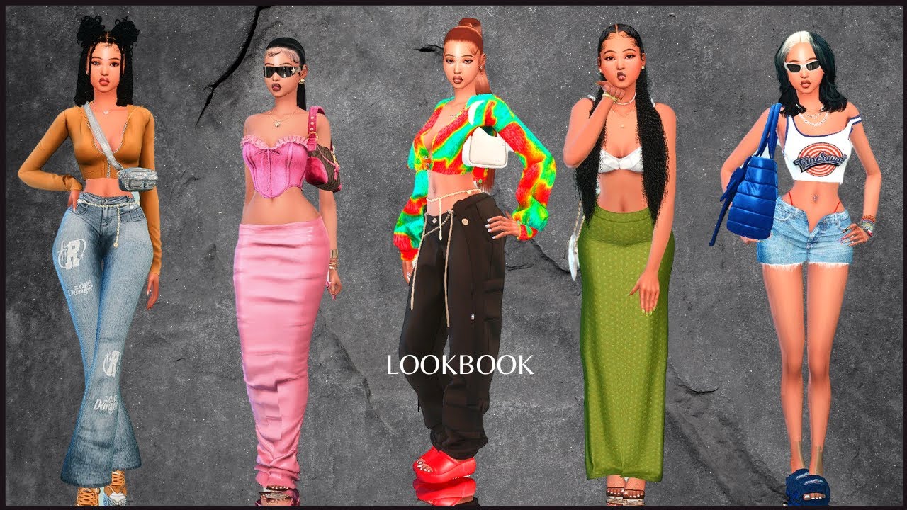 FEMALE LOOKBOOK | CC LINKS || SIMS 4 - YouTube