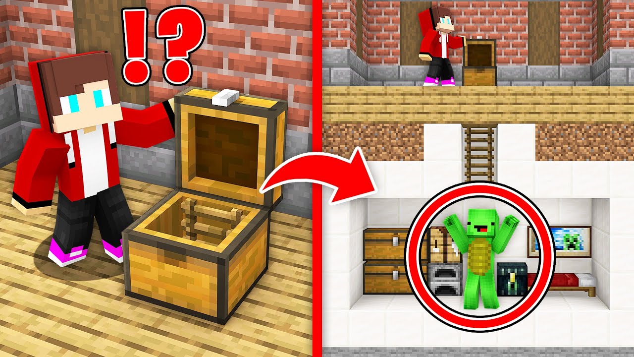 JJ FOUND A SUPER SECRET HIDEOUT Mikey in Minecraft Maizen - YouTube