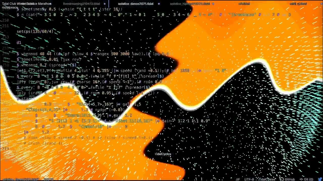 moistpeace Livecoding performance at "The Longest Night" with TidalCycles - YouTube