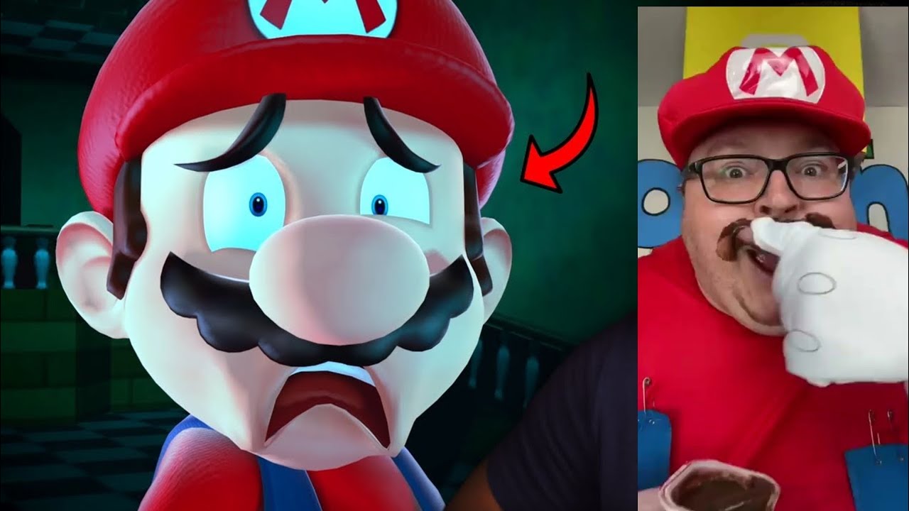mario trys not to cringe - YouTube