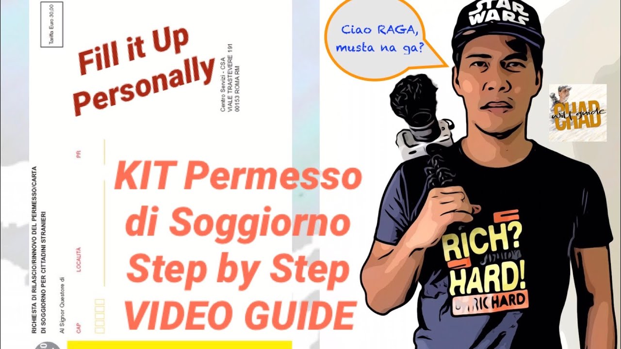 KIT Permesso Di Soggiorno, Paano mag Fill up (Step by Step GUIDE) - YouTube