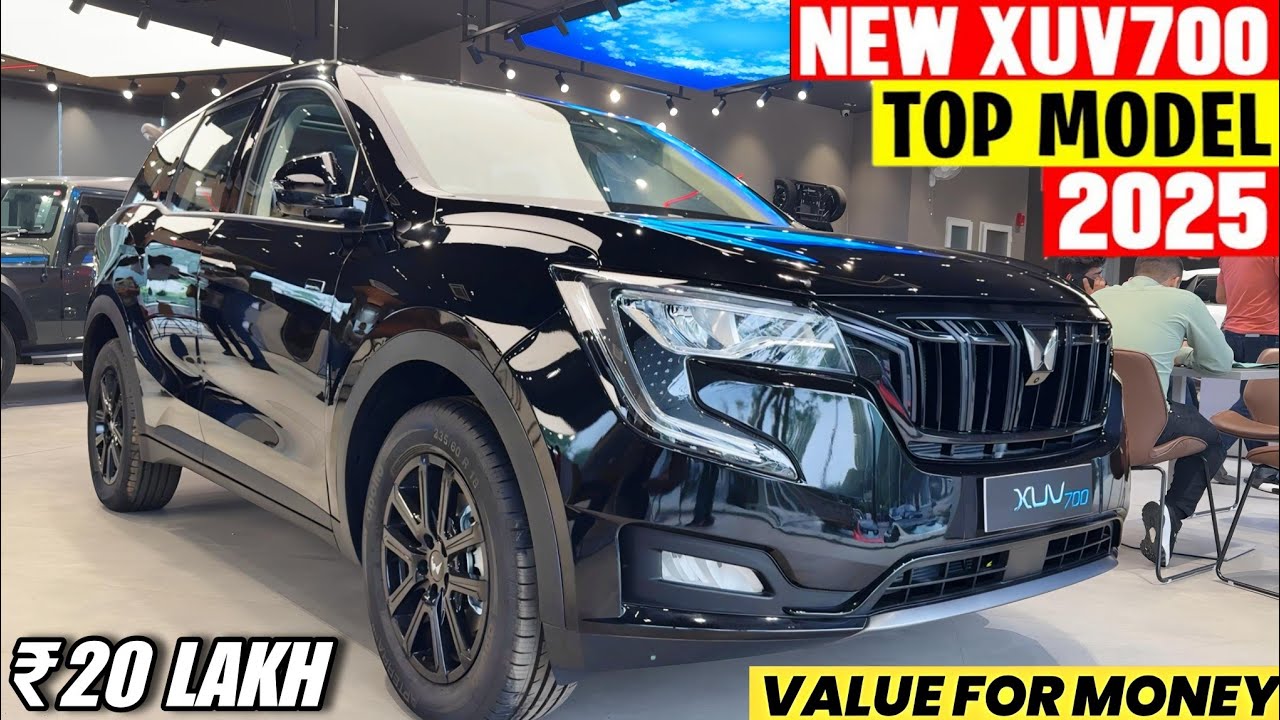 2025 New Mahindra XUV 700 AX7L Black Top Variant DETAILED Review With ...