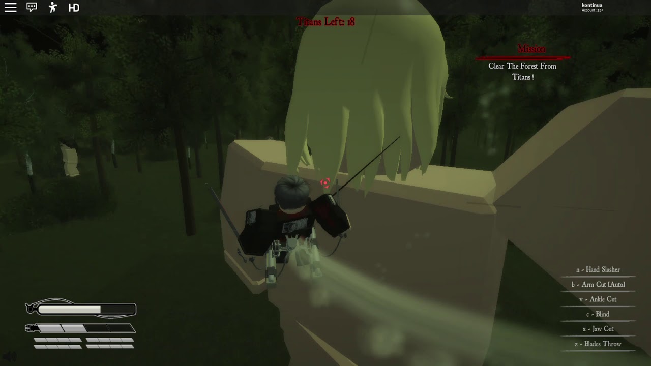 Roblox AOT:LB Solo Gameplay (Forest Map) - YouTube