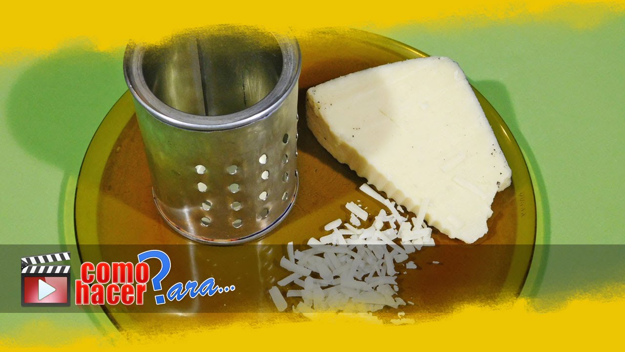 Cómo hacer un Rallador de Queso - YouTube