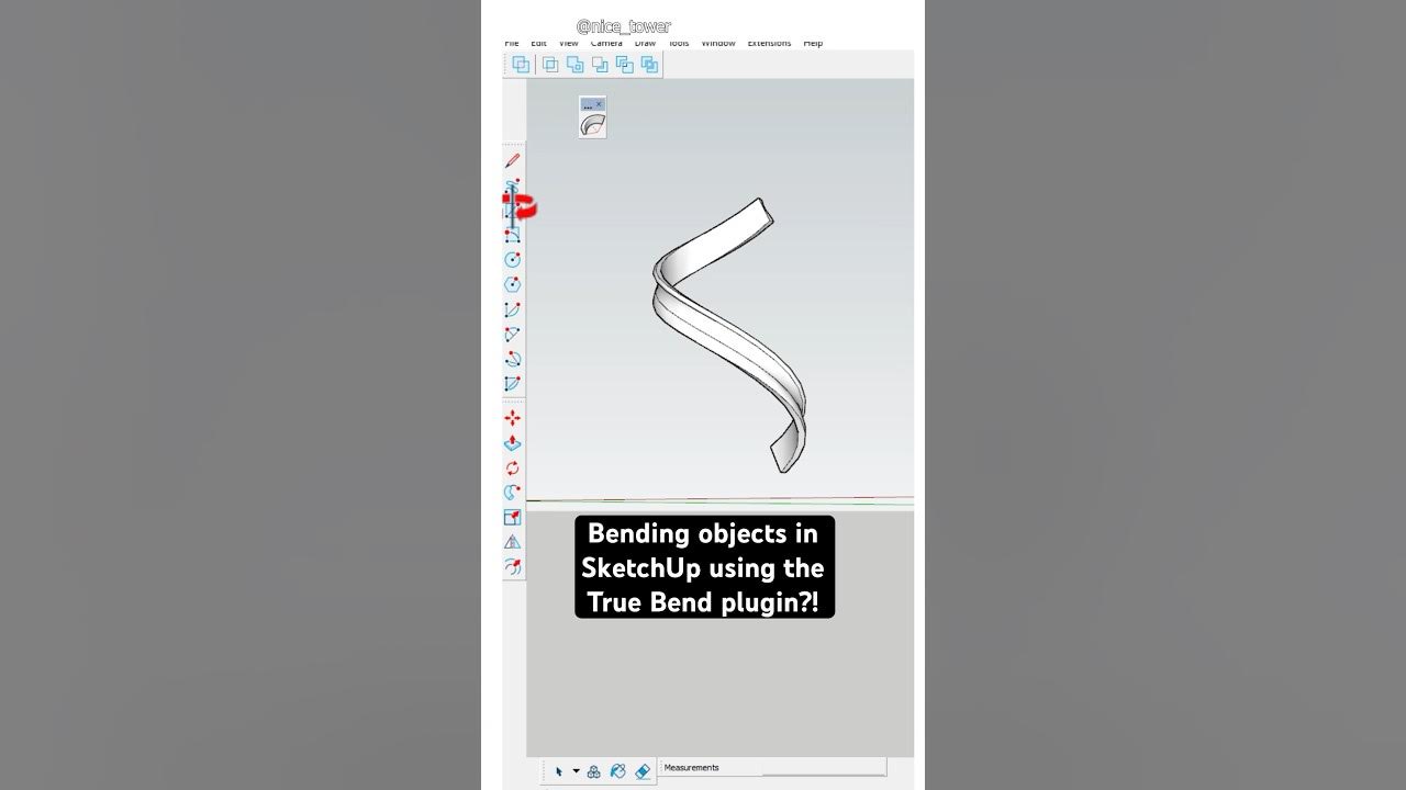 Bending objects in SketchUp using the True Bend plugin?! - YouTube