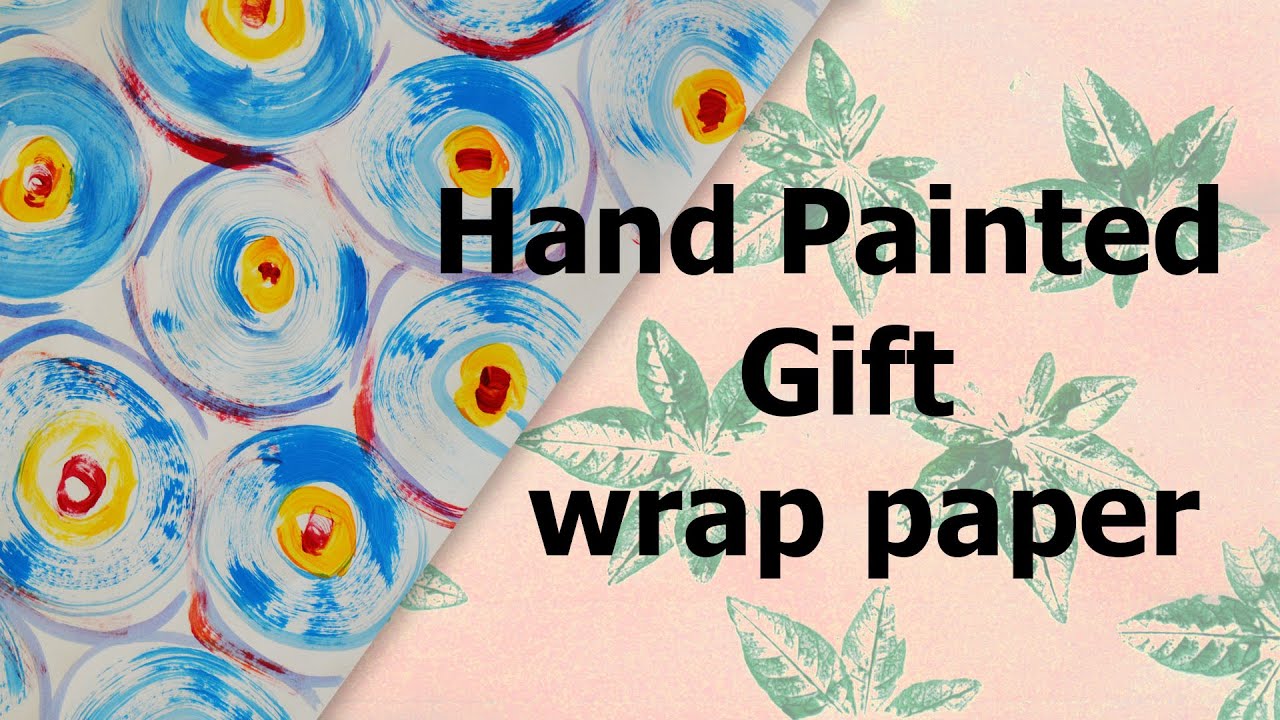 Hand painted gift wrap sheet | Impressions | Lesson 11,12 - YouTube