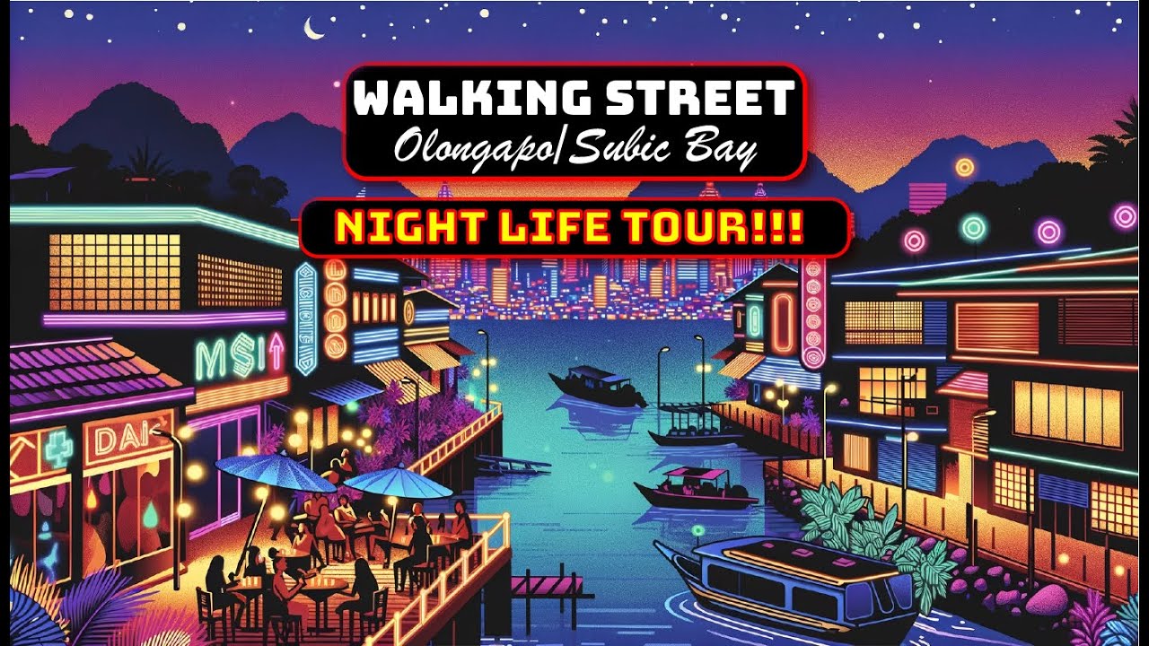 Walking St Olongapo, Subic Bay, Barretto Night Life Tour - YouTube