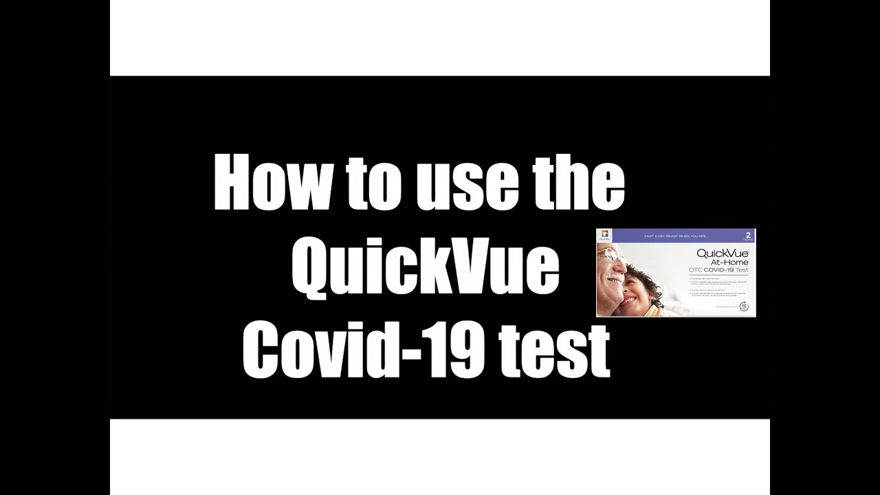 ENGLISH: QUICKVUE rapid antigen self test. How to do it. - YouTube