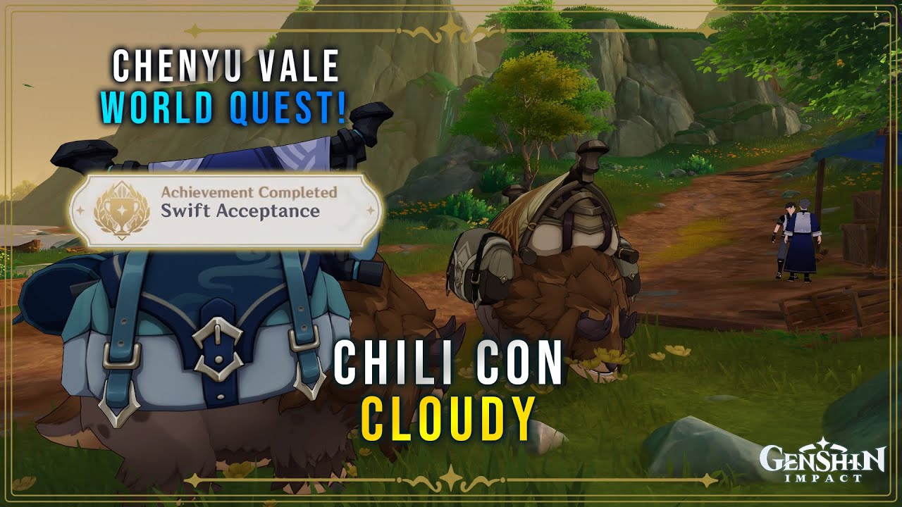 Chili Con Cloudy World Quest | Swift Acceptance Achievement | Chenyu Vale | Genshin Impact 4.4 ...