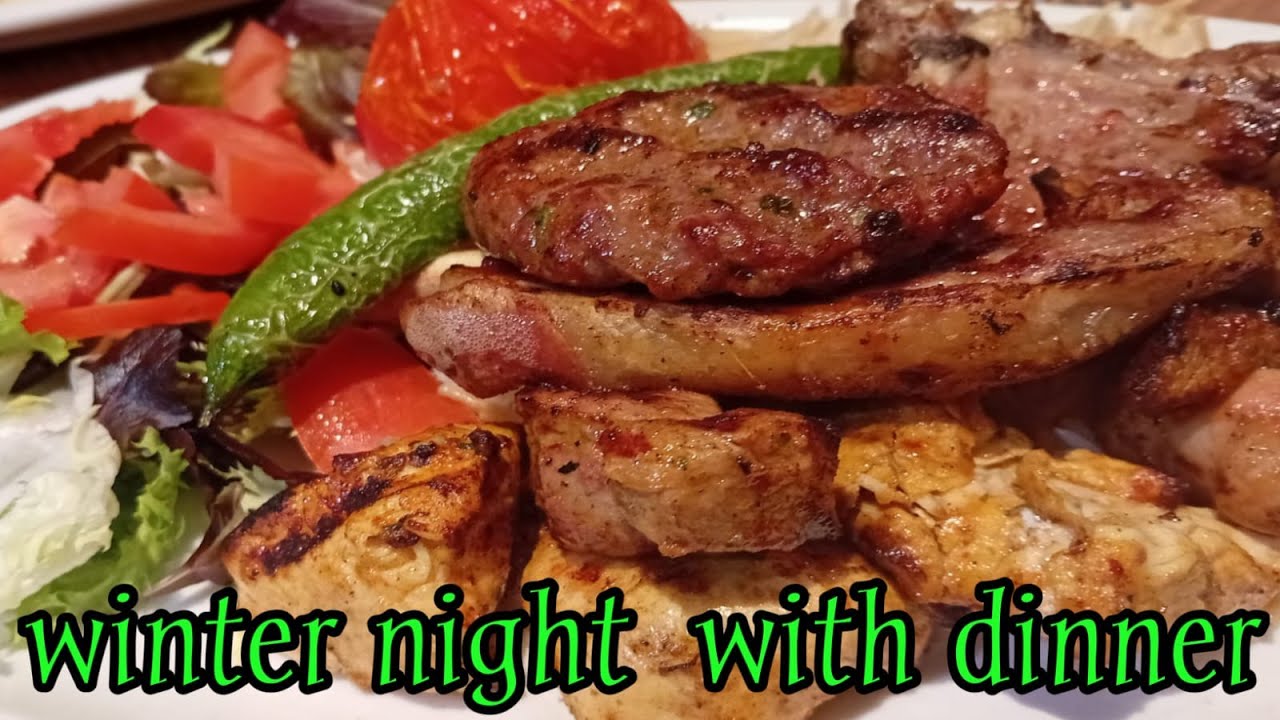 winter night food winter night dinner - YouTube