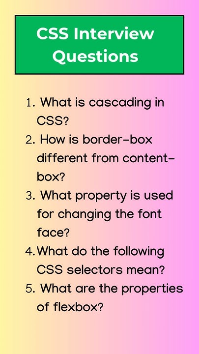 CSS Interview Questions🔥 #shorts #css #interview #cssinterview - YouTube