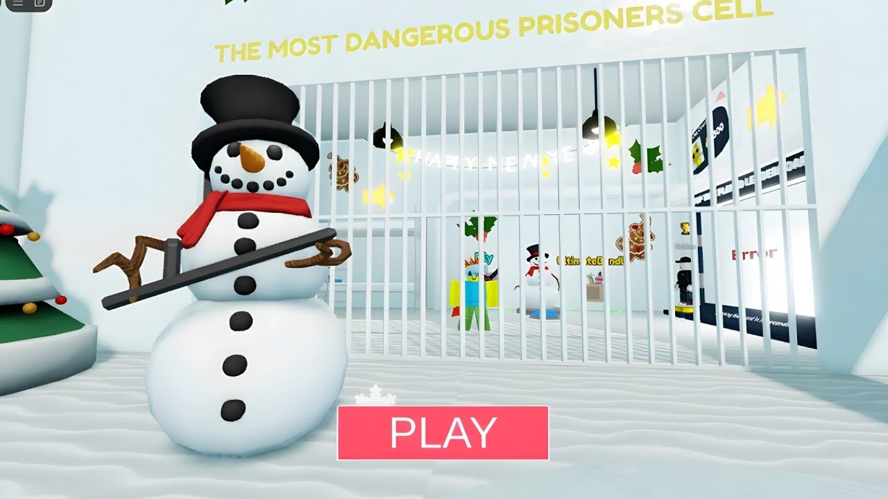 SNOWMAN'S PRISON RUN OBBY - YouTube