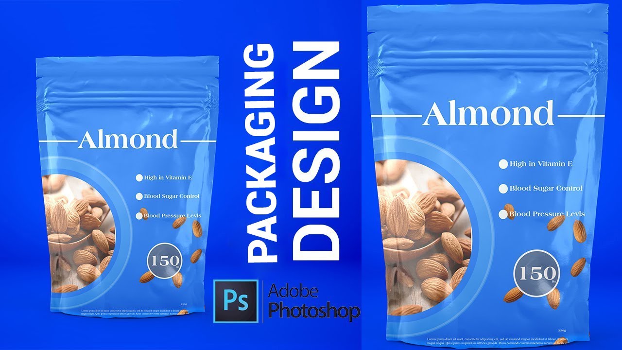 how to make packaging product design in photoshop - YouTube