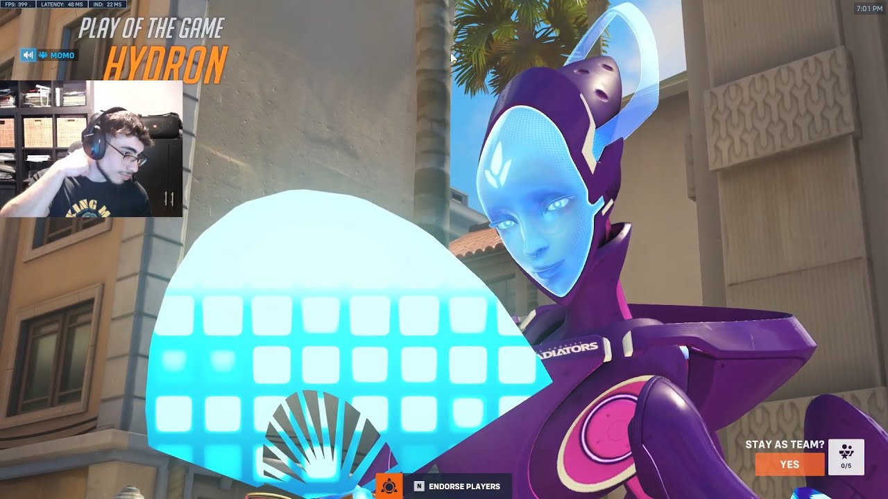 20K DMG! POTG! HYDRON PRO ECHO GAMEPLAY SEASON 10 TOP 500 OVERWATCH 2 ...