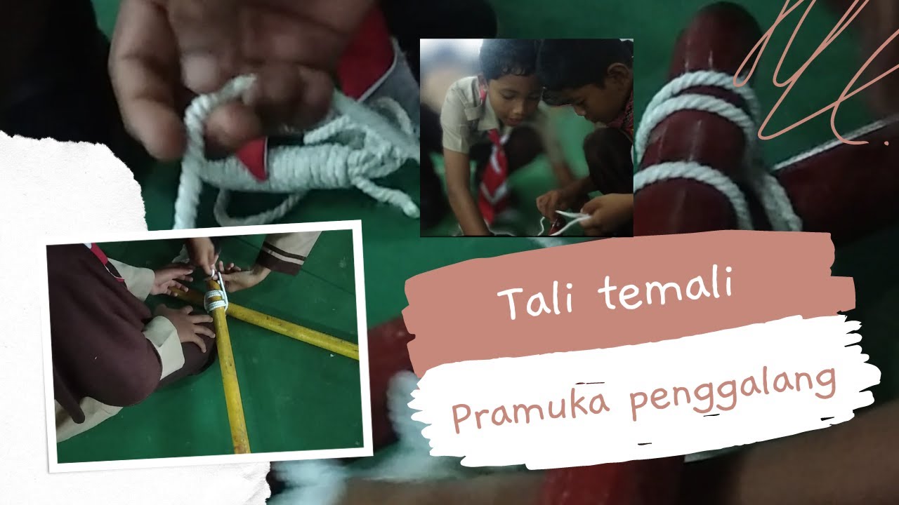 Mengenal tali temali, simpul dan ikatan Pramuka penggalang SD - YouTube