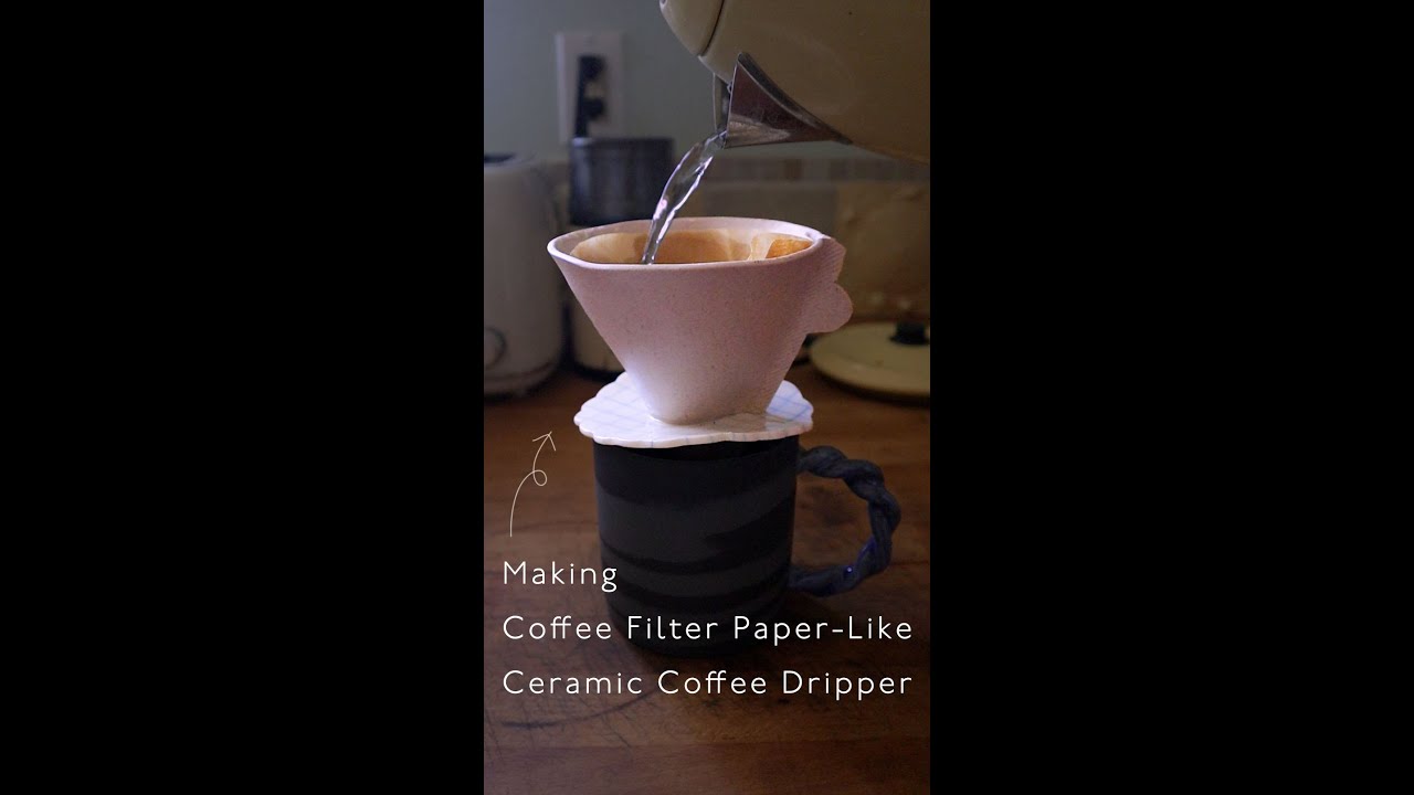 Making Coffee Filter Paper-Like Ceramic Coffee Dripper - YouTube