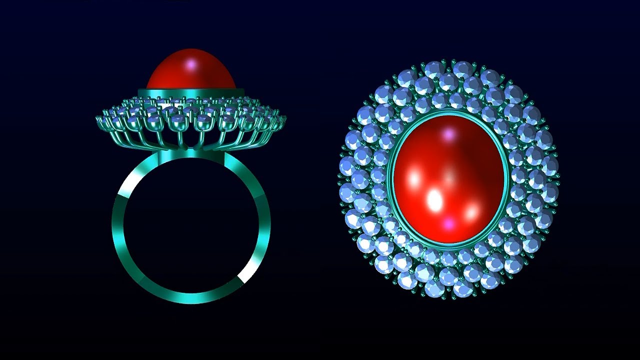 how to design ring with matrix 8 3d modeling software #186 #umphumrin # ...