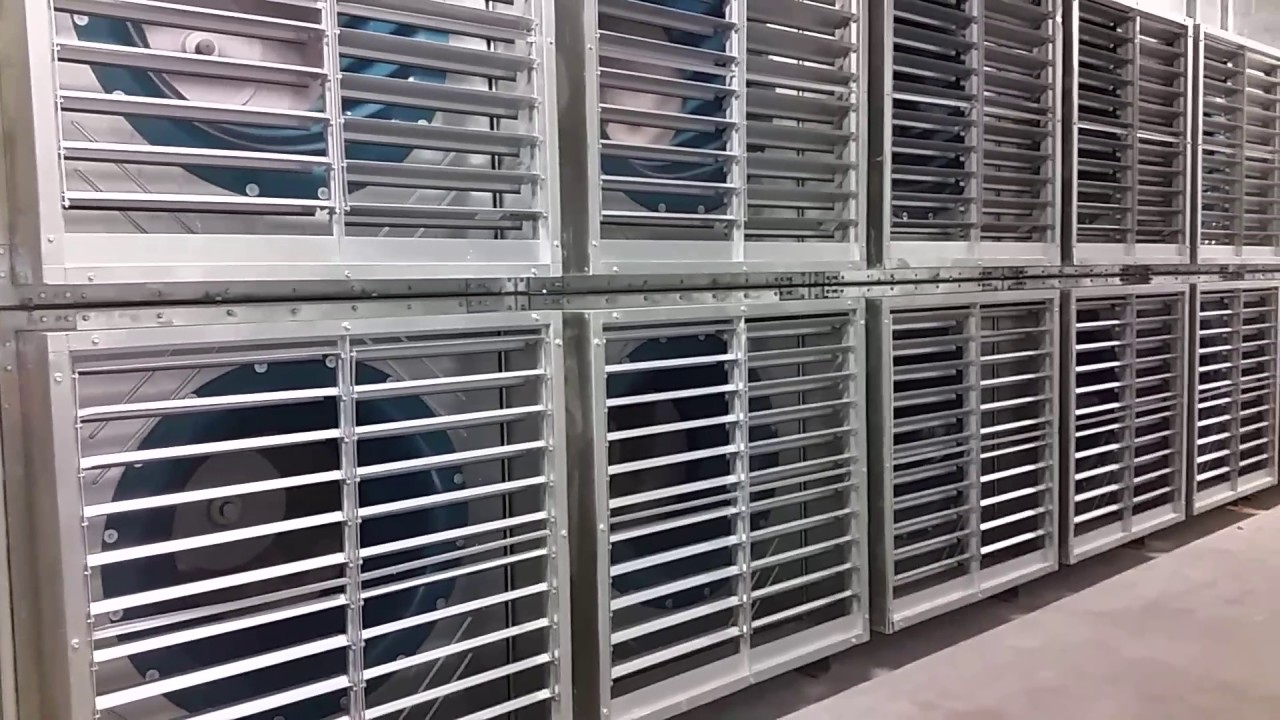 AHU 34 return air fan wall - YouTube