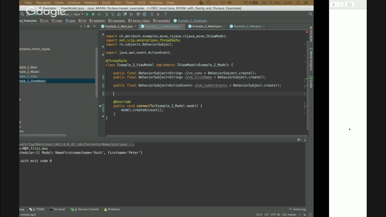 Java MVVM with Swing and RxJava - YouTube