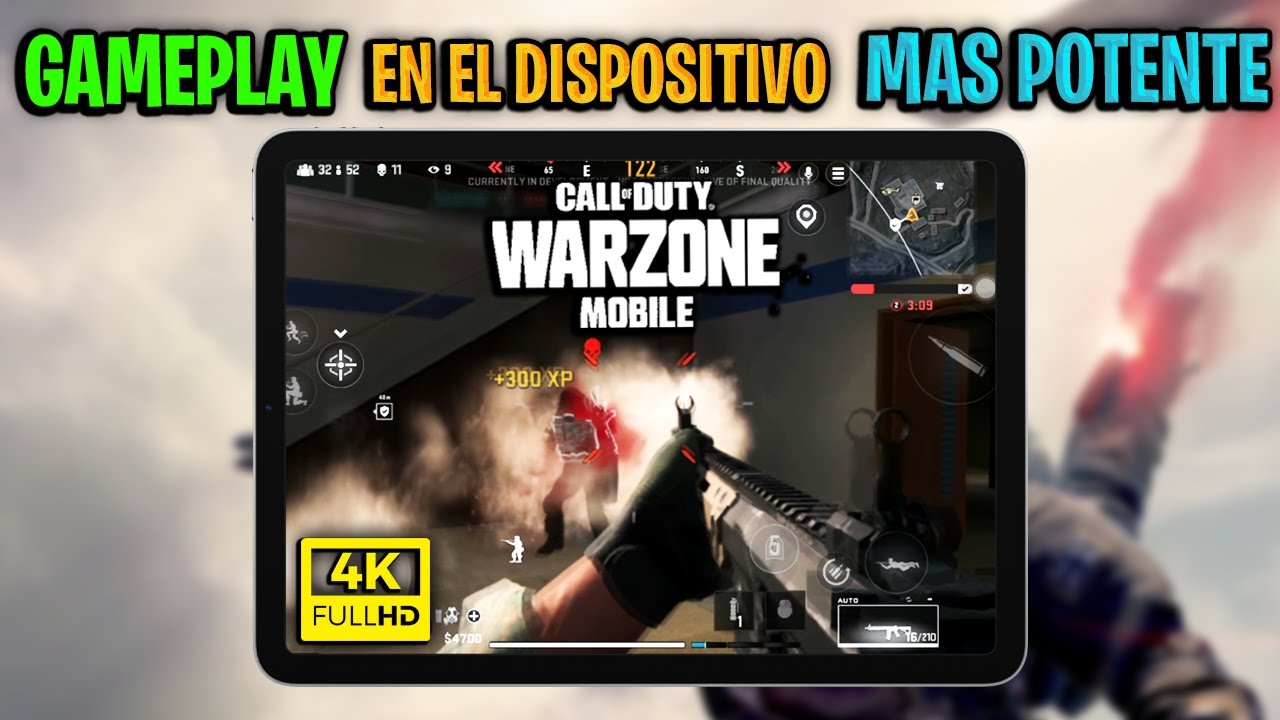 ¡ASÍ ES UN GAMEPLAY DE COD WARZONE MOBILE EN EL DISPOSITIVO MAS POTENTE ...