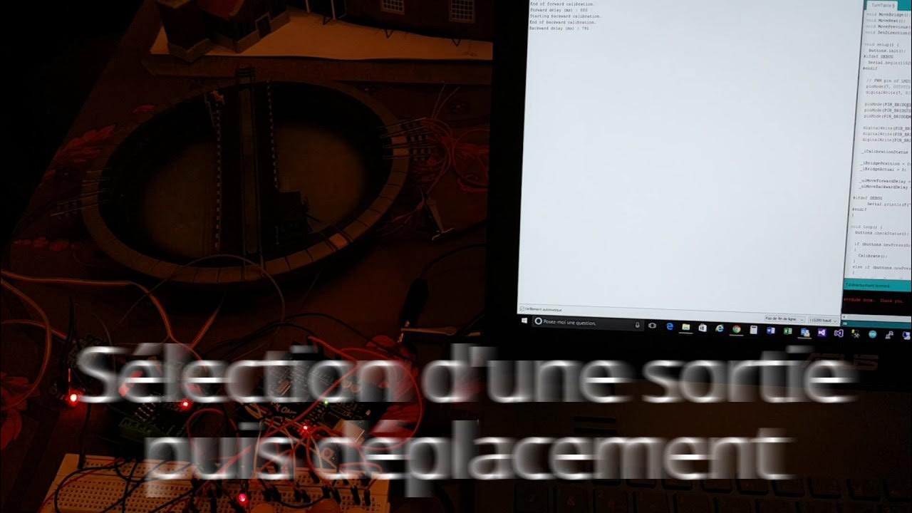 Commande de pont tournant Fleischmann 9152 avec Arduino + LMD18200 ...