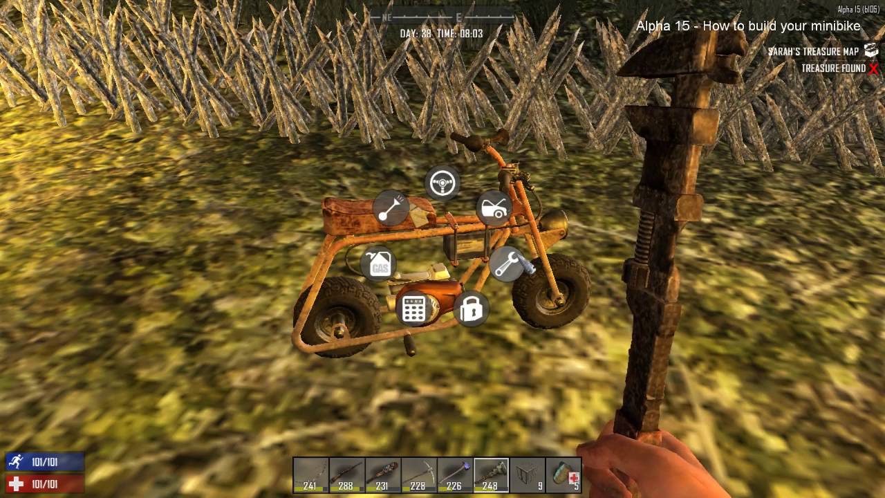 7D2D - Alpha 15 - How to build minibike - YouTube