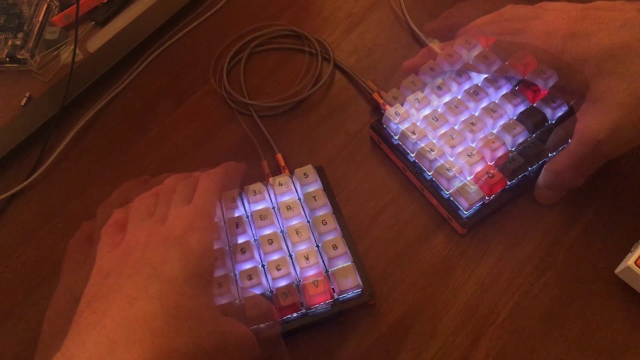 Nyquist Split Keyboard - YouTube