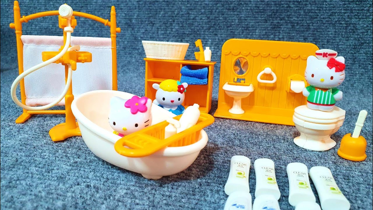 6 Minutes Satisfying with Unboxing Hello Kitty Bathroom Organization ...