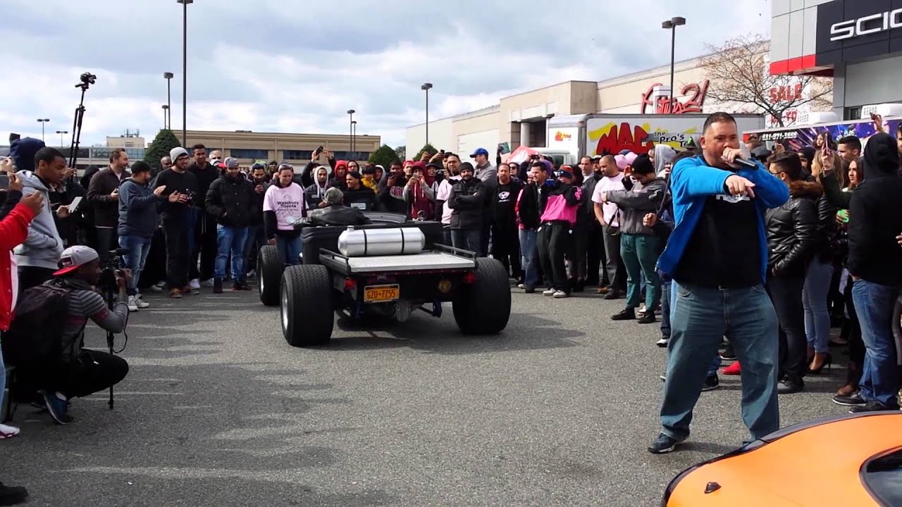Rx7 Vs Rat Rod 2 Step Competition Westbury Toyota - YouTube