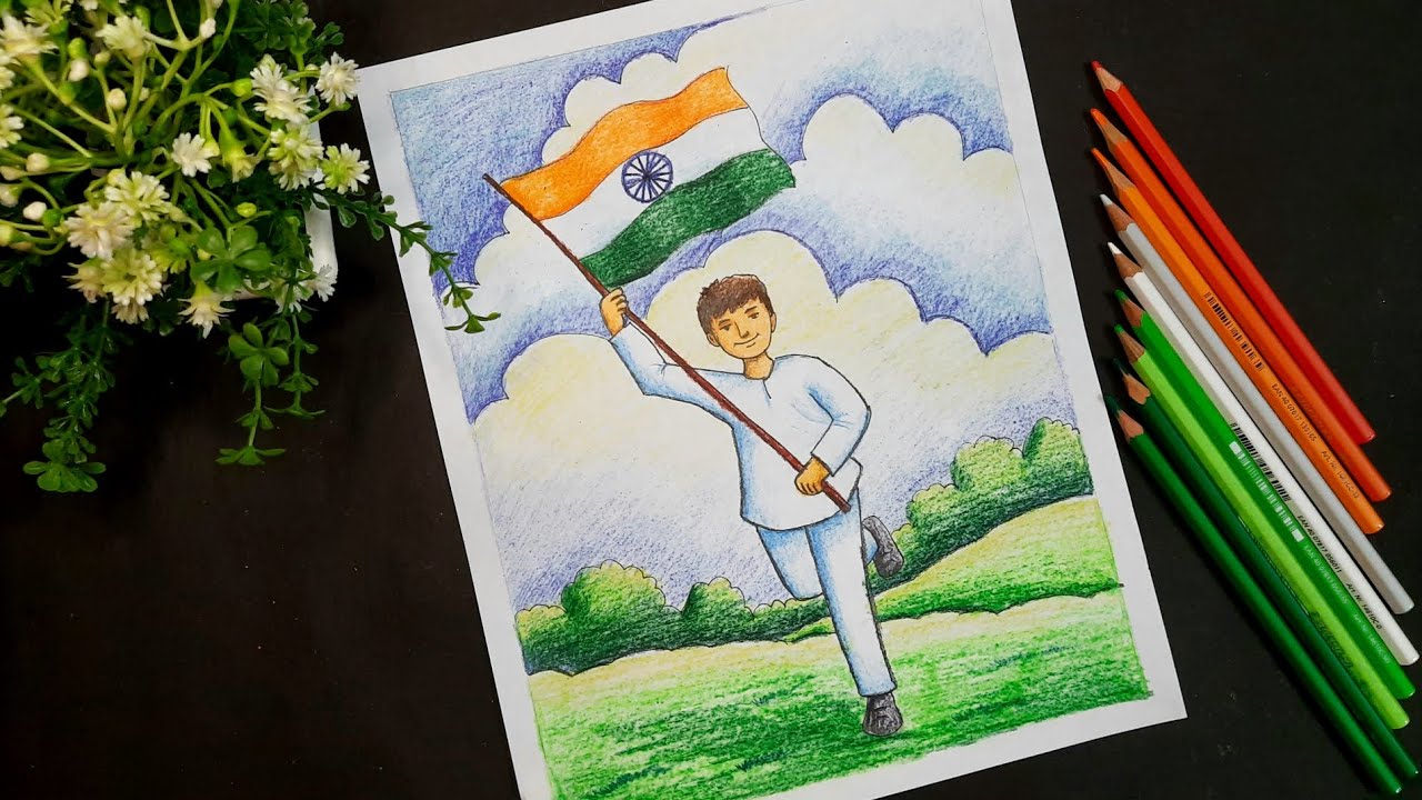 How To Draw 26th January Republic Day Celebration Drawing ll Republic ...
