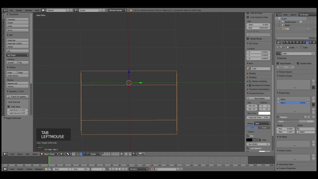 Test Shape Keys Blender Youtube