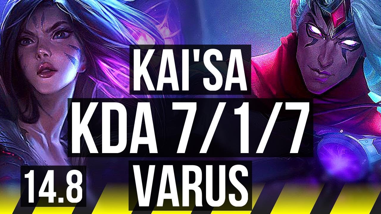 KAI'SA & Nautilus vs VARUS & Yuumi (ADC) | 7/1/7, 67% winrate | BR Master | 14.8 - YouTube