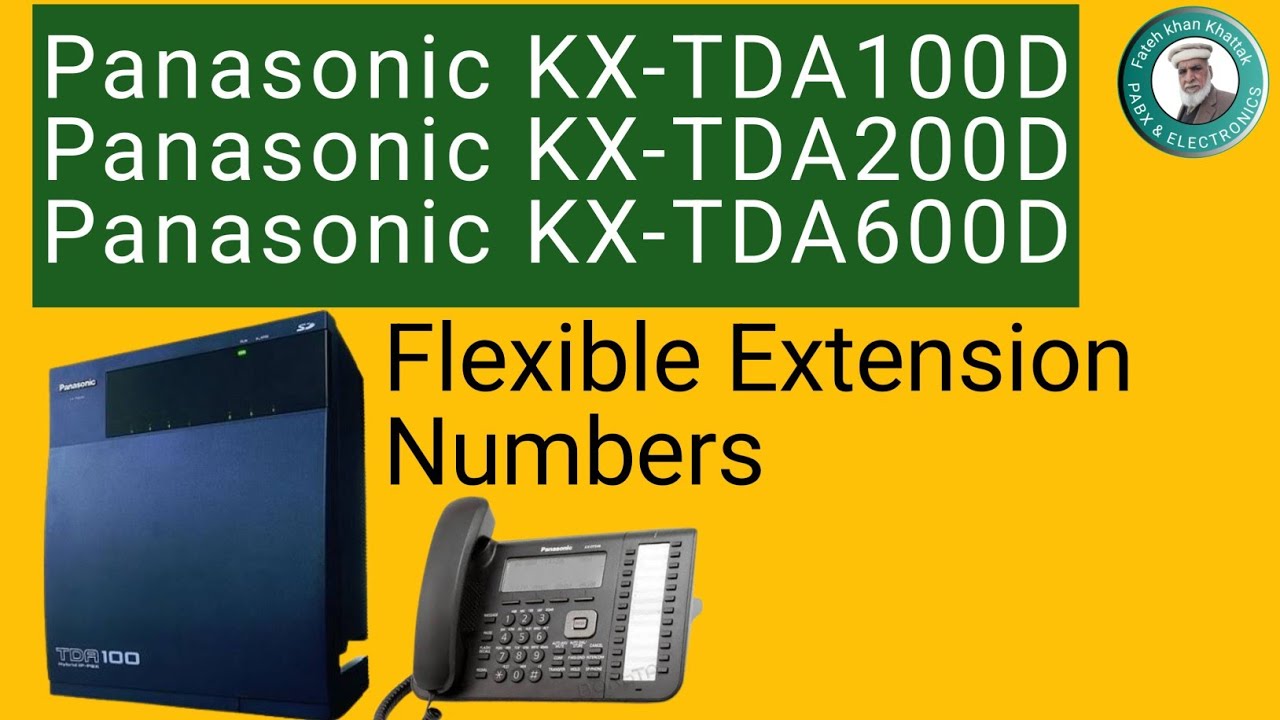 Change Extension number | Panasonic KX-TDA600D - YouTube