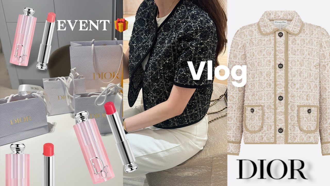 Vlog 디올에 묻어가는 일상 언박싱 구독자 이벤트 서촌 데이트 워너 브롱크호스트 판교 맛집 델보 마이디올