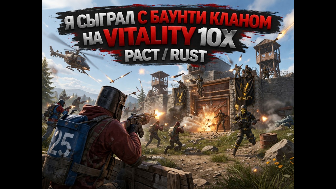 Я СЫГРАЛ С БАУНТИ КЛАНОМ на VITALITY 10X РАСТ/RUST #VTTM - YouTube