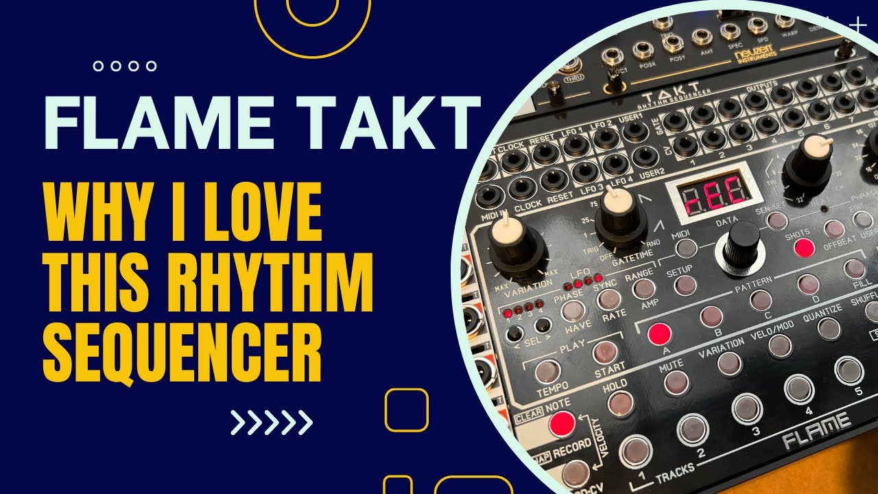Revolutionise Your Beats: Modular Drum Sequencing with FLAME TAKT - YouTube